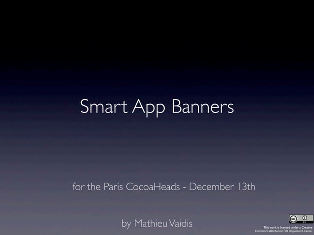 Smart app banners | PPT