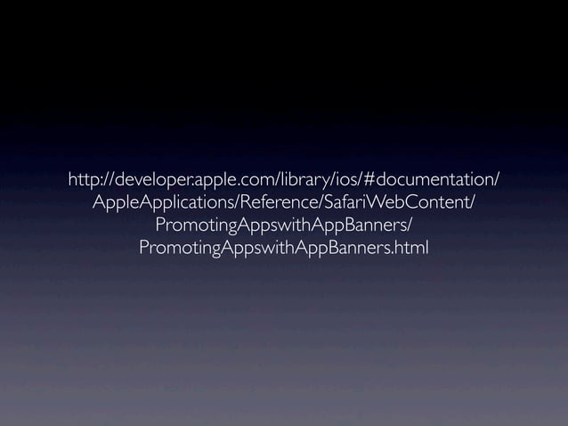 Smart app banners | PPT