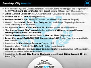 Smartappcity at the FIWARE Summit | PPT