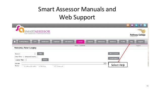 Smart Assessor ePortfolio training for Pathway Group Work Place Learn…
