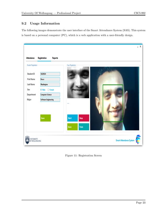 Smart attendance system using facial recognition | PDF