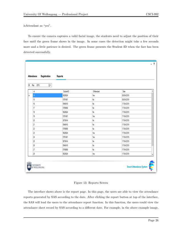 Smart attendance system using facial recognition | PDF