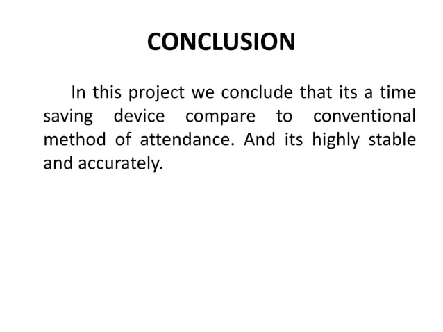 Smart attendance system | PPTX | Technology & Computing