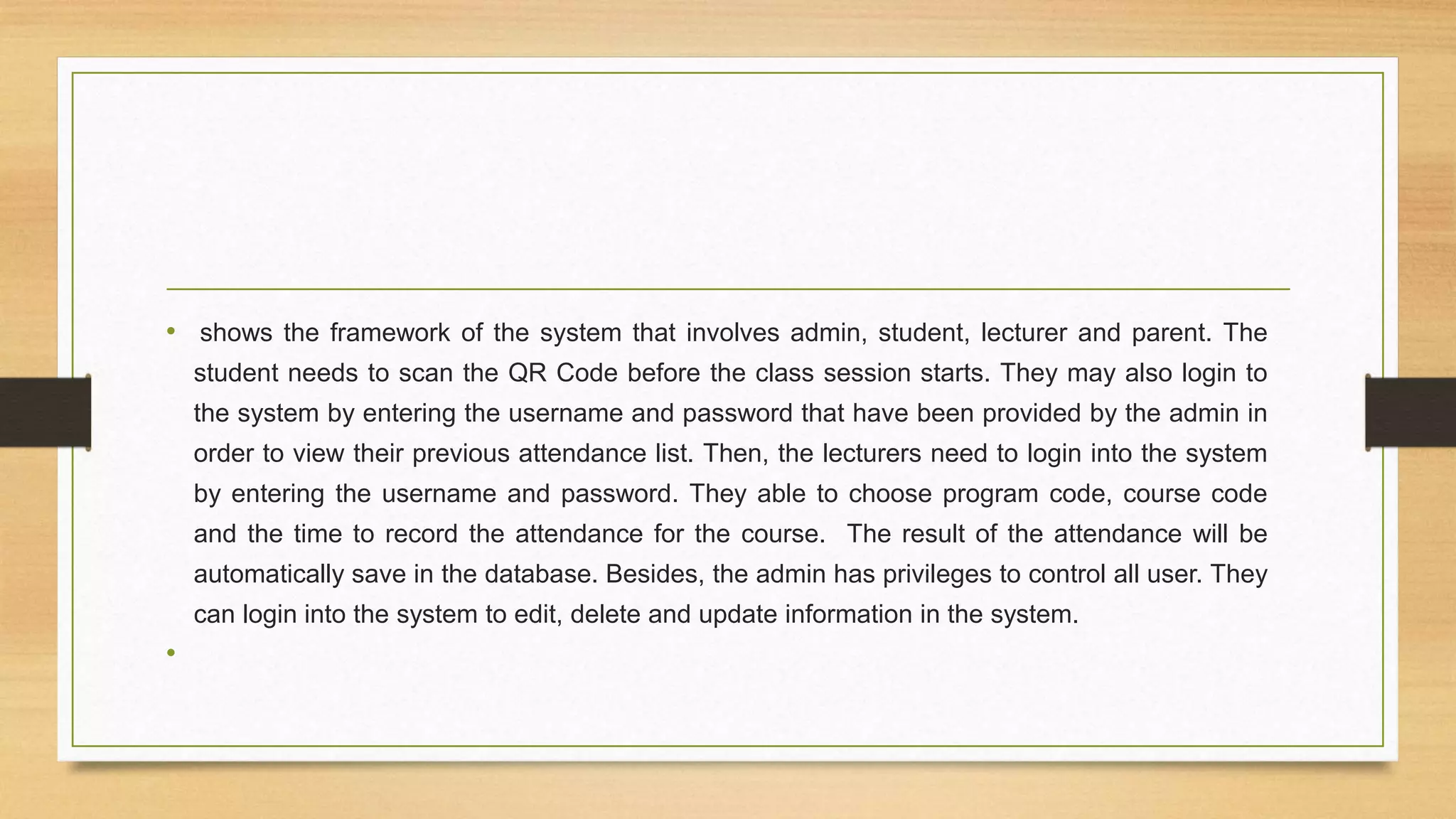 SMART ATTENDANCE SYSTEM USING QR CODE WITH SMS.pptx