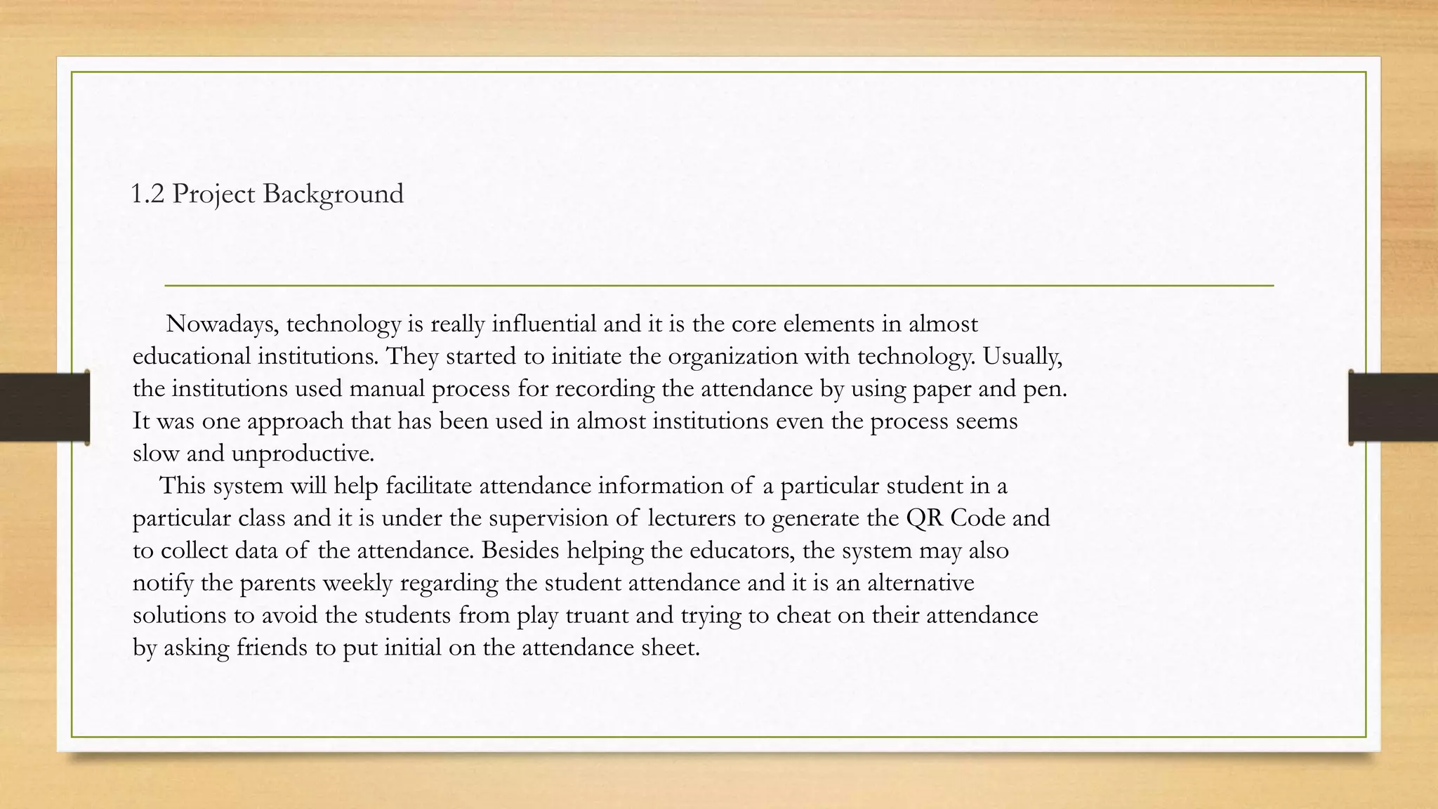 SMART ATTENDANCE SYSTEM USING QR CODE WITH SMS.pptx