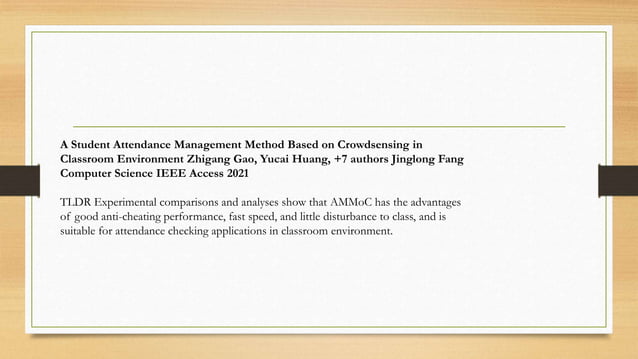 SMART ATTENDANCE SYSTEM USING QR CODE WITH SMS.pptx | Computing | Technology & Computing