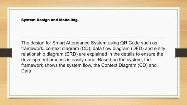SMART ATTENDANCE SYSTEM USING QR CODE WITH SMS.pptx | Computing ...