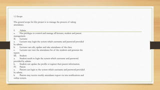 SMART ATTENDANCE SYSTEM USING QR CODE WITH SMS.pptx