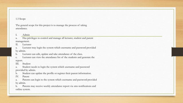 SMART ATTENDANCE SYSTEM USING QR CODE WITH SMS.pptx | Computing | Technology & Computing