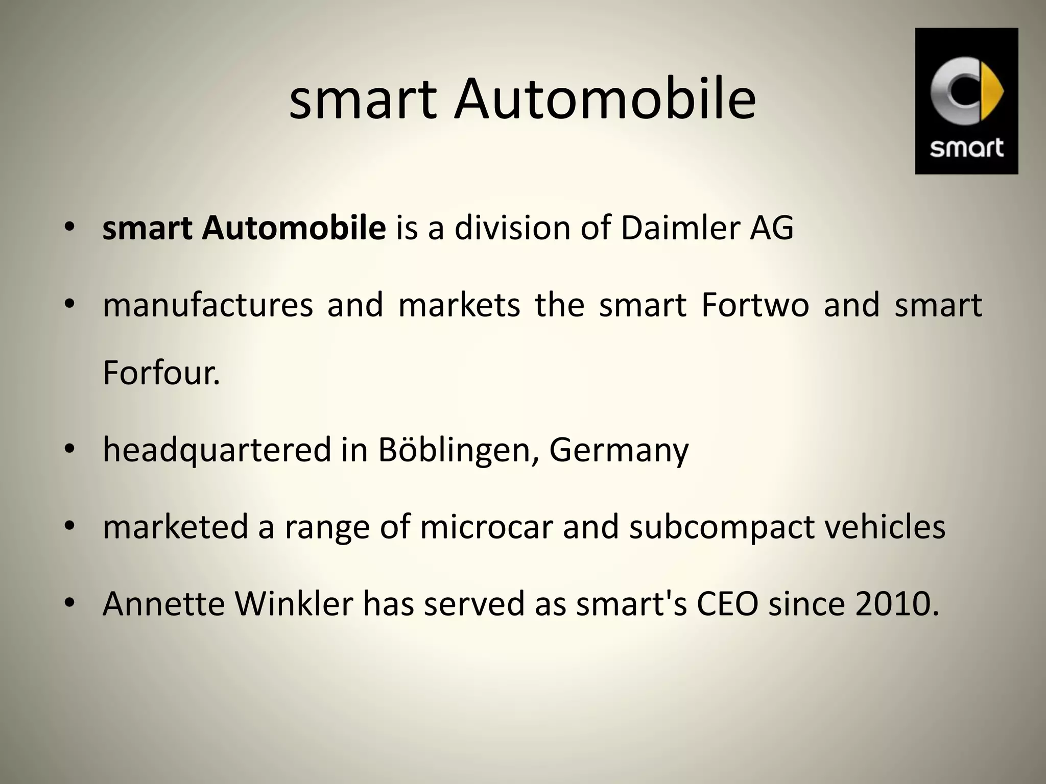 Smart automobiles | PPT