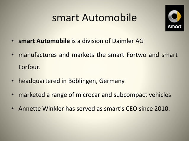 Smart automobiles | PPTX