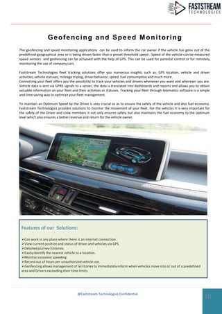 Smart automotive solutions-Faststream Technologies | PDF