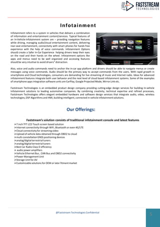 Smart automotive solutions-Faststream Technologies | PDF