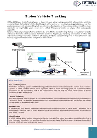 Smart automotive solutions-Faststream Technologies | PDF