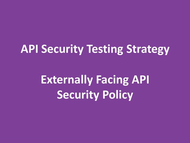 Building an API Security Strategy | PDF | Internet | Computing
