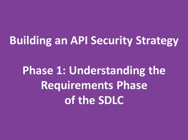 Building An Api Security Strategy Pdf Internet Computing