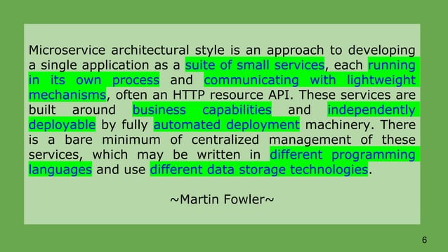 Microservices Architecture: Building 'SMART' & 'Agile' Software | PPT