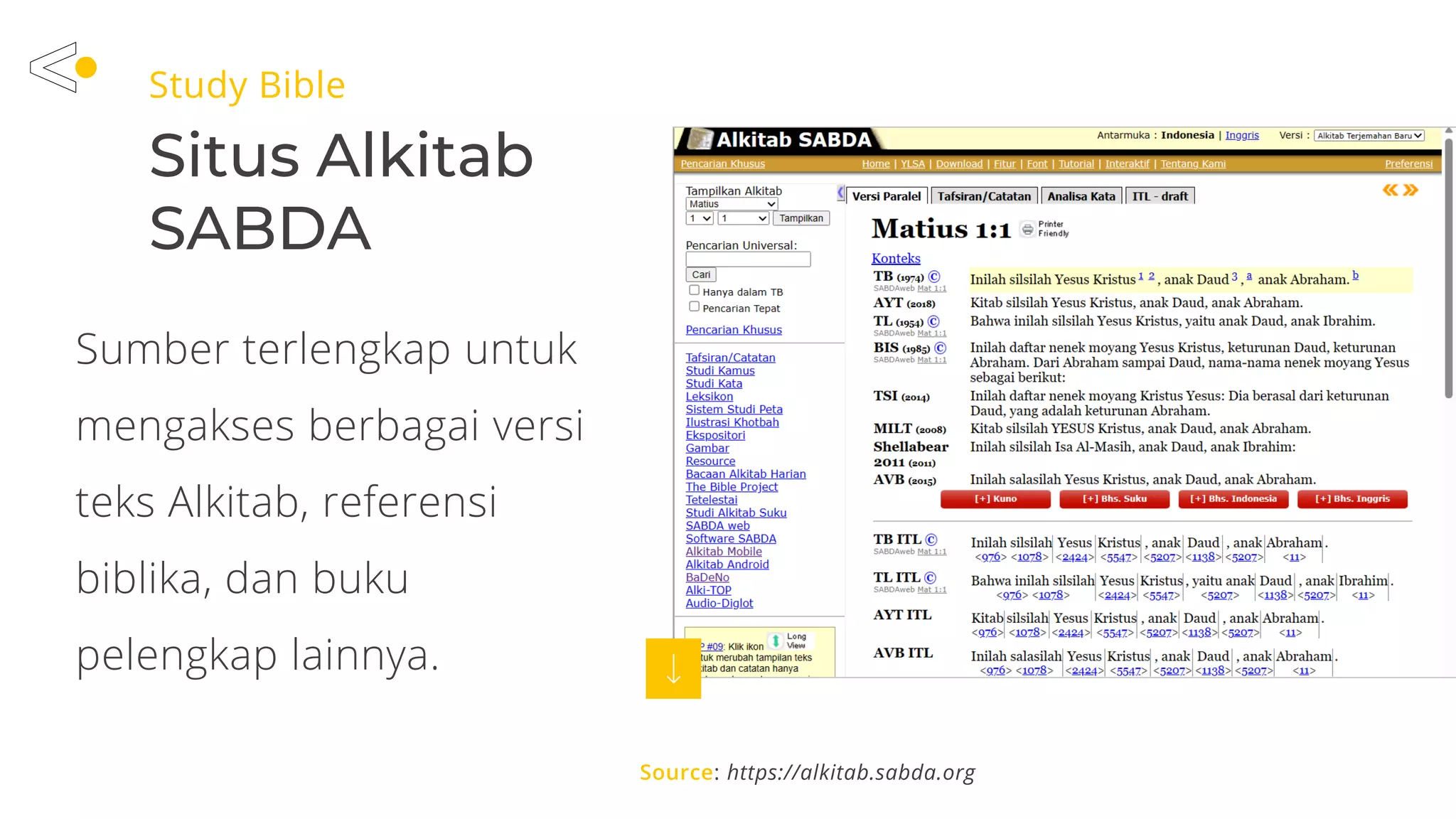 SMART BIBLE -- Studi Alkitab Digital | PPT