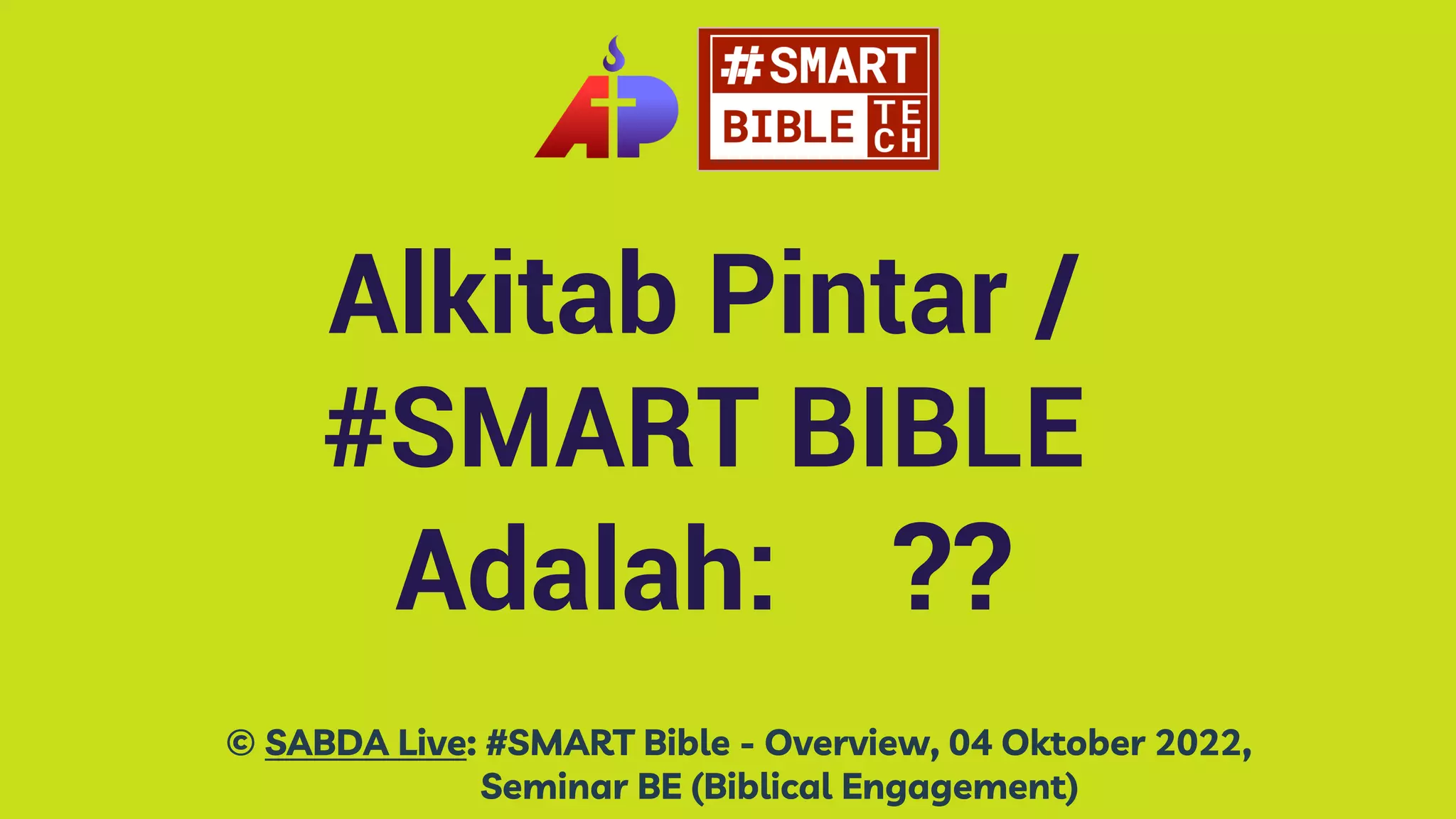 SMART Bible -- Overview | PDF