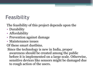 Smart Bins : IOT Based Garbage Monitoring System | PPT
