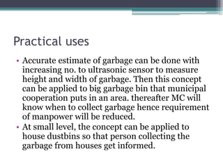 Smart Bins : IOT Based Garbage Monitoring System | PPT