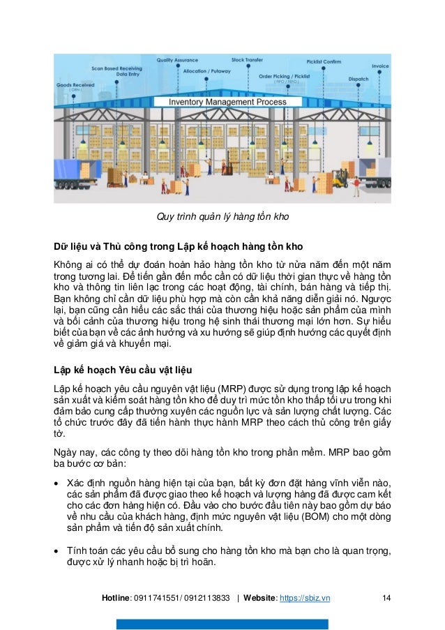 SmartBiz: Huong dan can thiet cho viec Lap ke hoach hang ton kho_20200705 | PDF