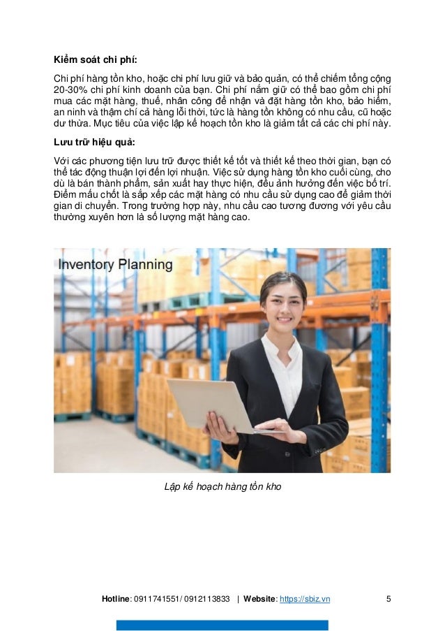SmartBiz: Huong dan can thiet cho viec Lap ke hoach hang ton kho_20200705 | PDF