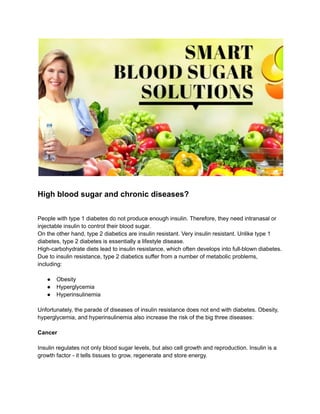 Blood Sugar: Research-Based Information | PDF | Endocrine and Metabolic ...