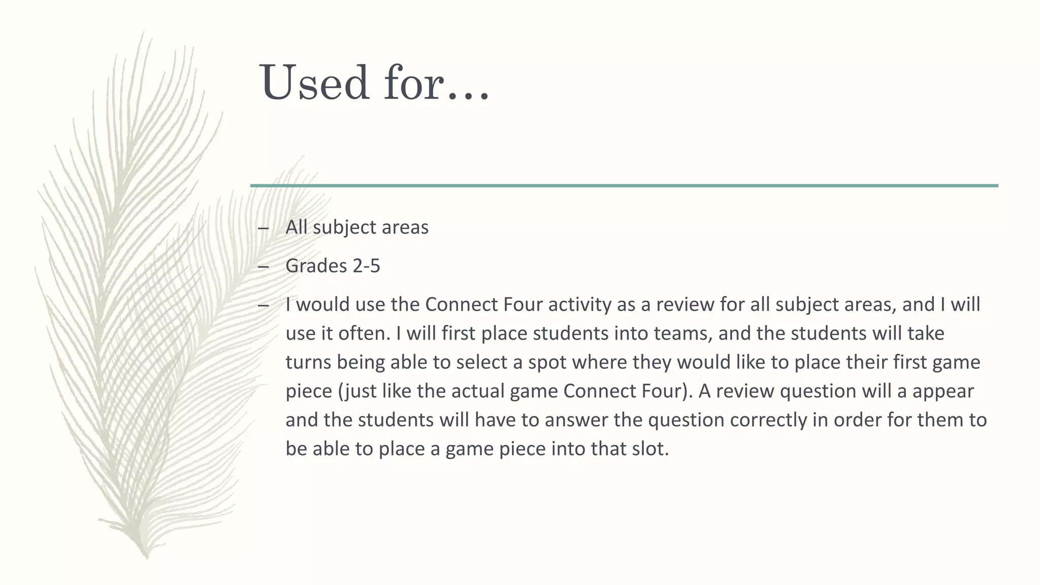 Smart board Connect Four Activity | PPTX