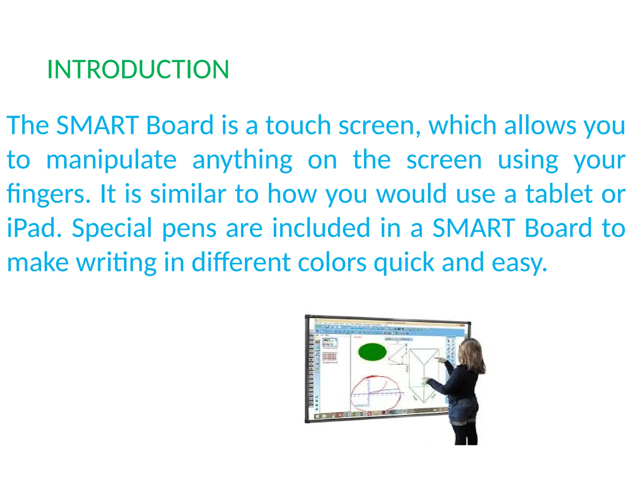 smart board features and application used in classes | PPTX