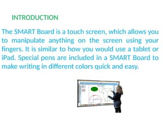 smart board features and application used in classes | PPT