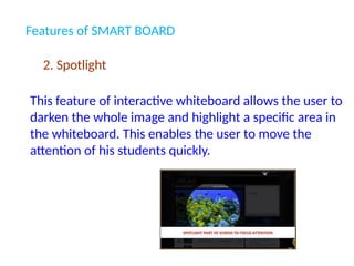 smart board features and application used in classes | PPT
