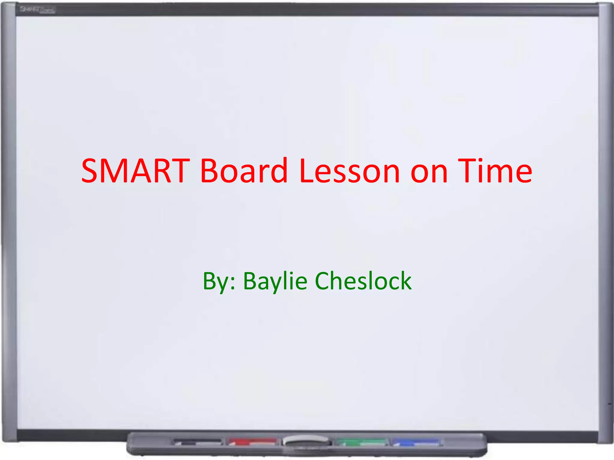 Smart board lesson plan | PPTX