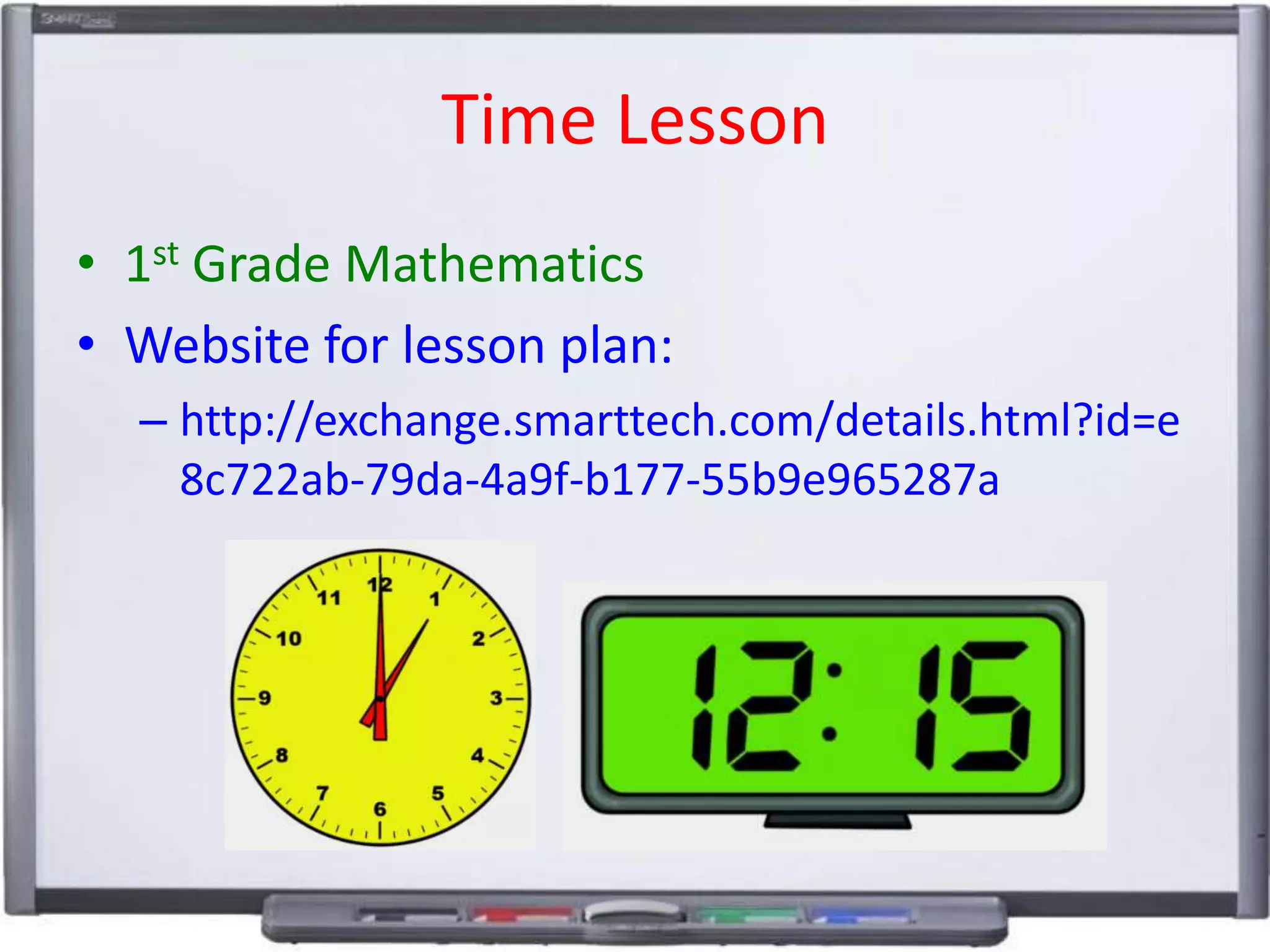 Smart board lesson plan | PPTX