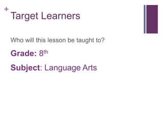 SMART Board Lesson Plan | PPTX