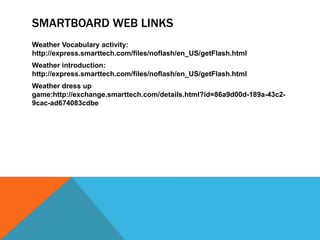ELL Smartboard Weather Lesson | PPT