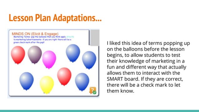 EDP 279 SMART Board Lesson Plan | PPT