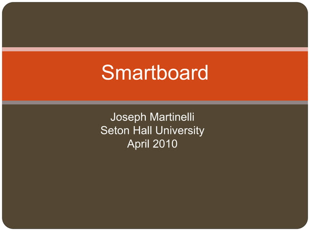 Smartboard@presentation | PPTX | Education