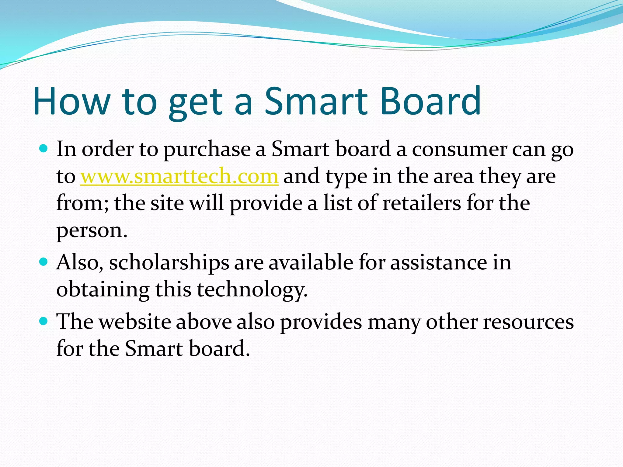 Smart board project | PPT