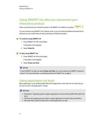 Smartboard Smart Ink User Guide | PDF