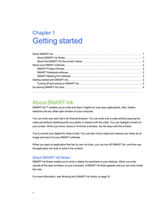 Smartboard Smart Ink User Guide | PDF