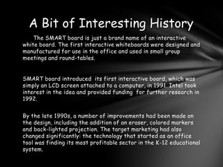 Smart board technology for teachers | PPTX