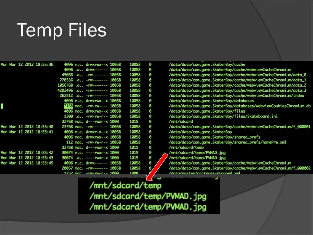 Temp Files 