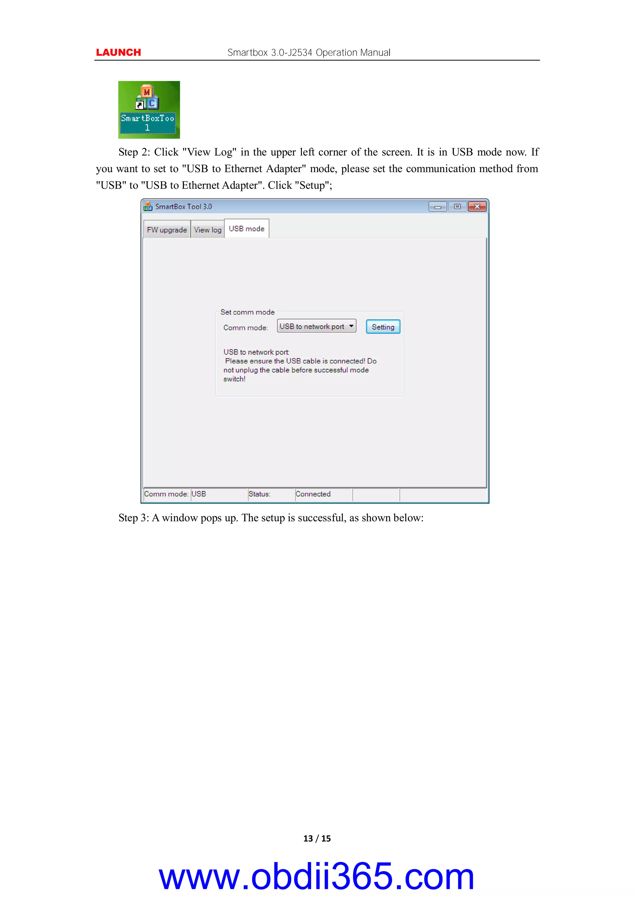 Launch X431 SmartBox 3.0 j2534 operation manual | PDF