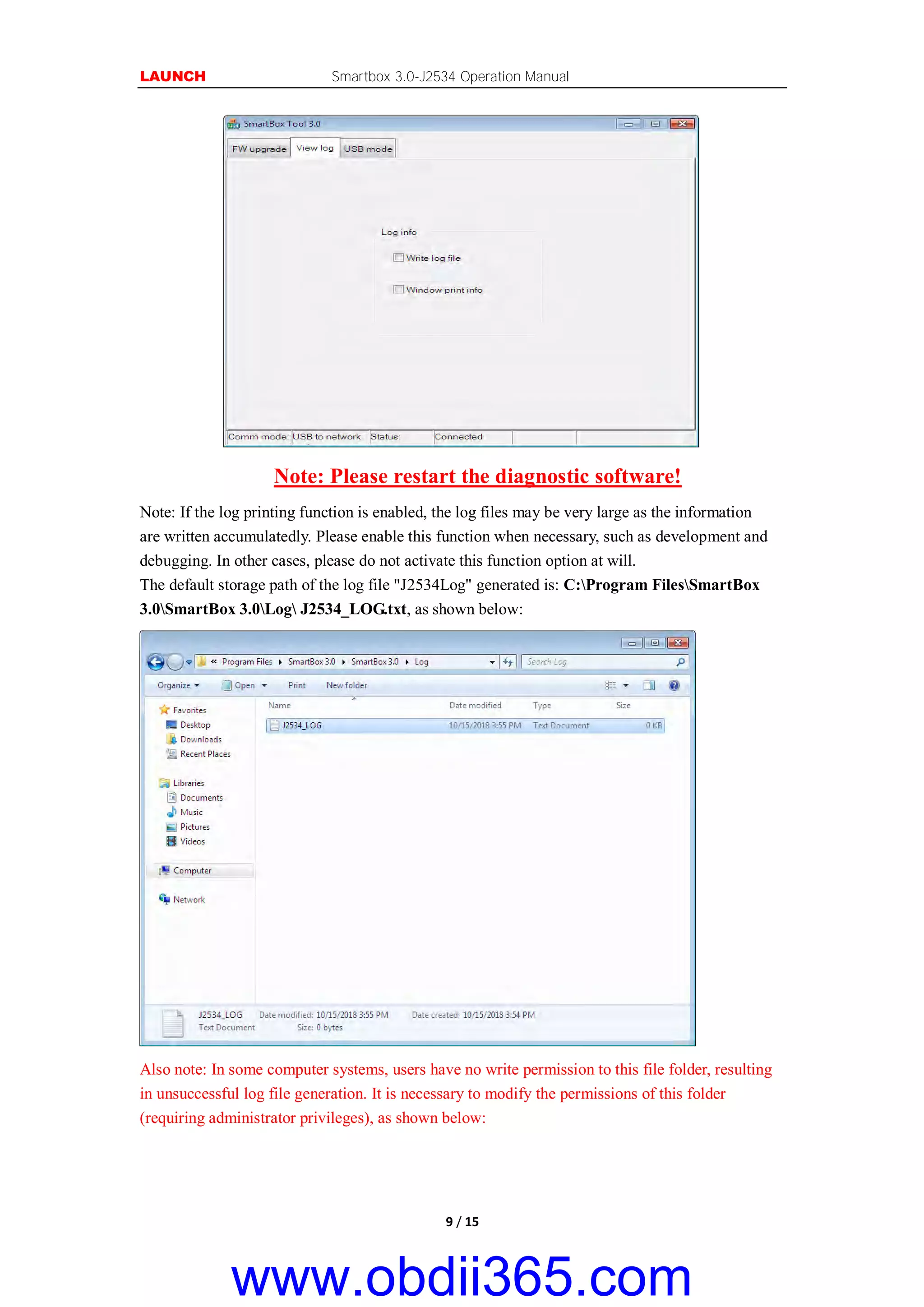 Launch X431 SmartBox 3.0 j2534 operation manual | PDF