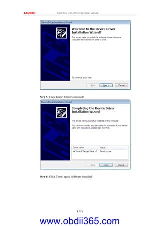Launch X431 SmartBox 3.0 j2534 operation manual | PDF