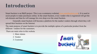 Smart buckets ppt | PPTX