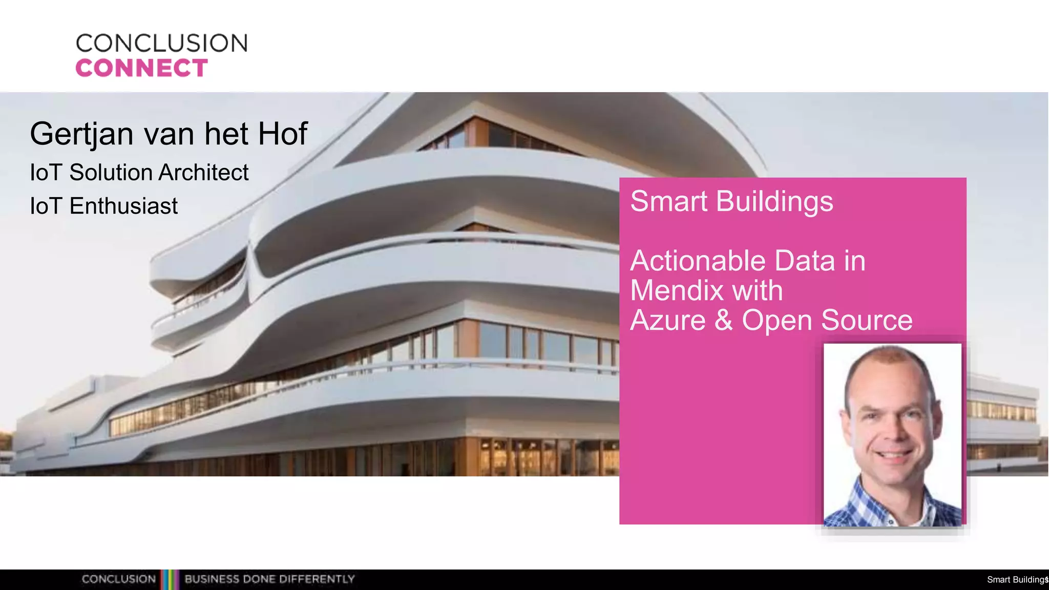 Smart building mendix azure influx / smart City / IoT | PPTX