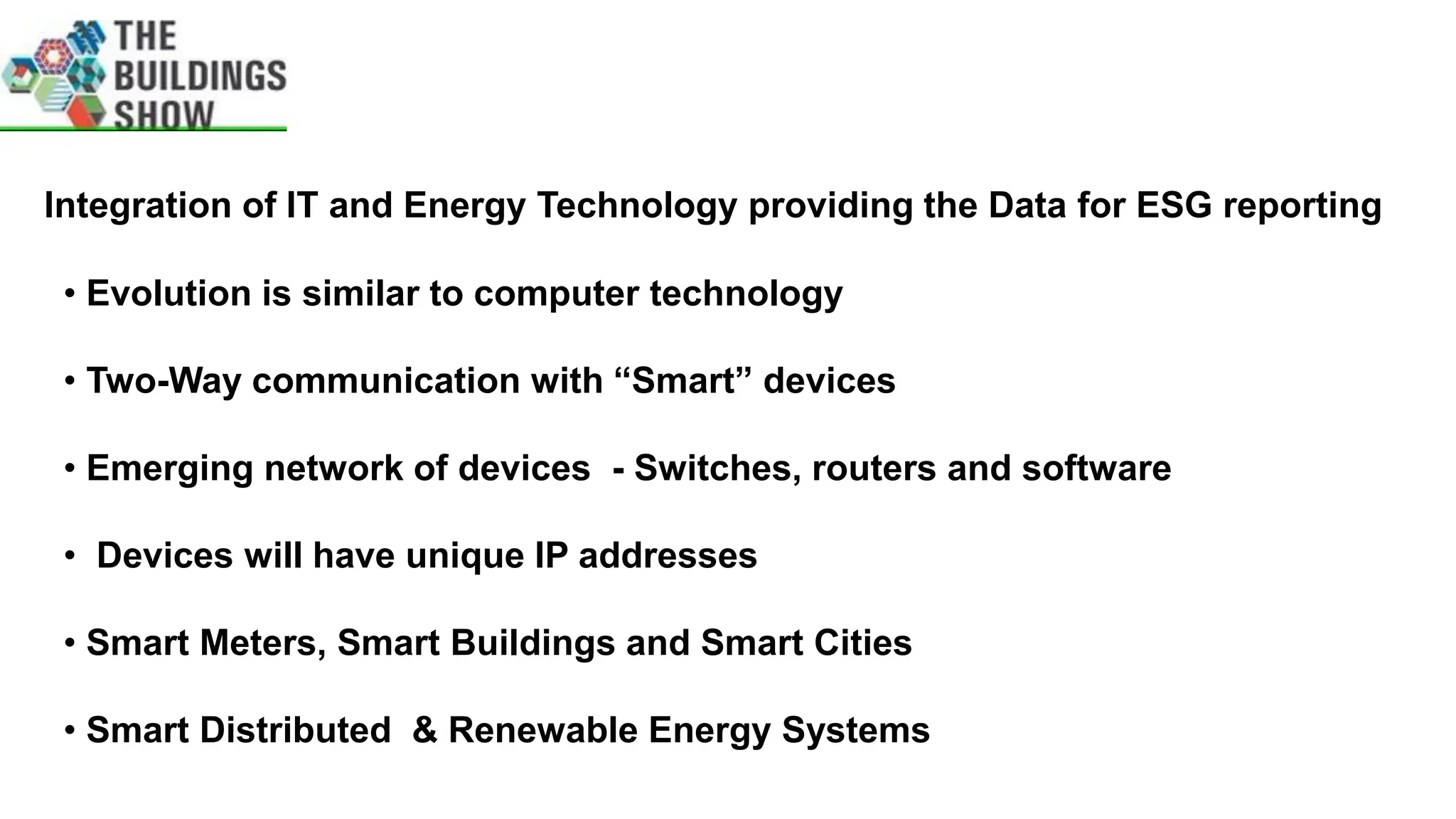 Smart Building Rating Programs Complimenting the ESG and ...