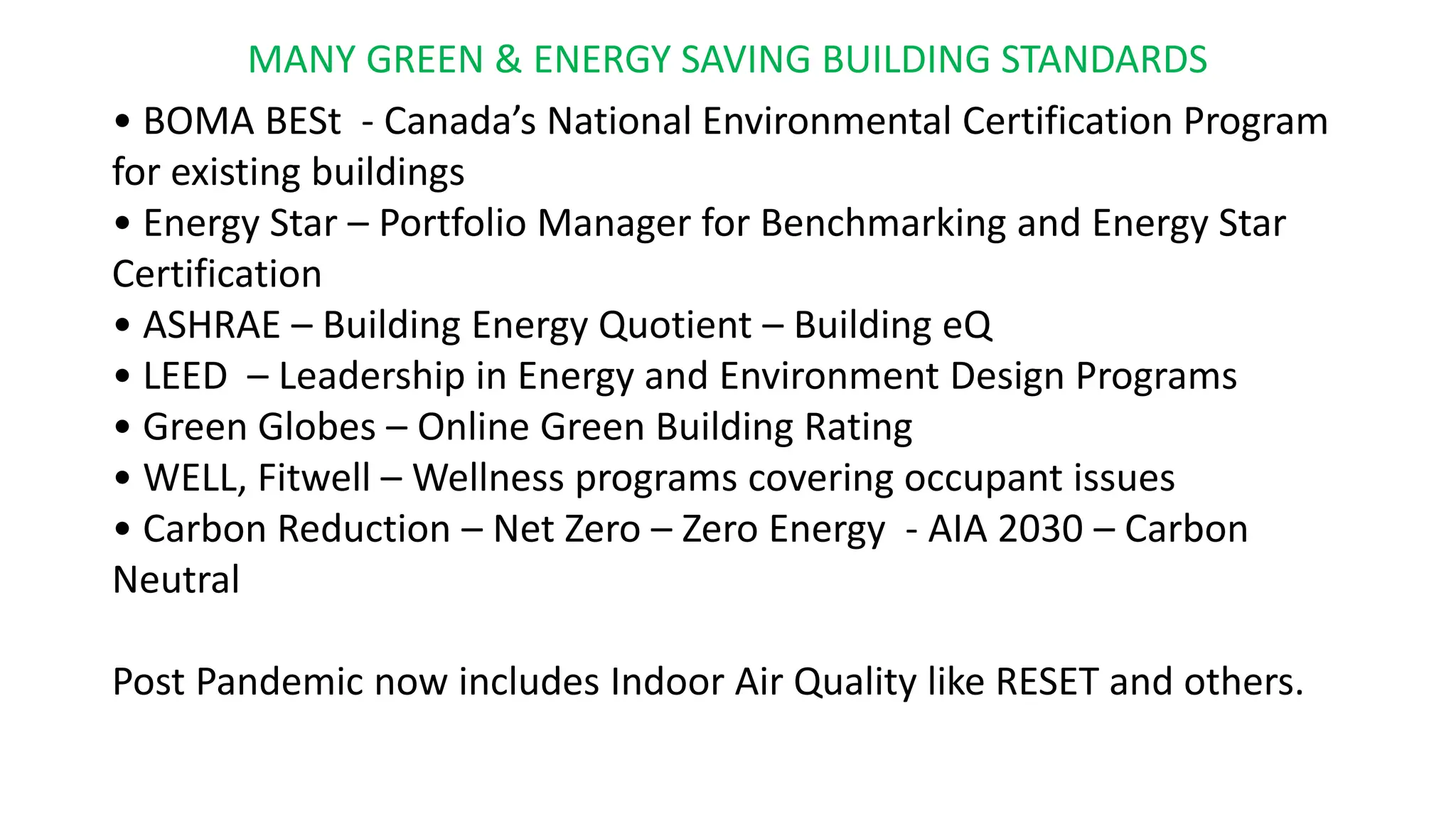 Smart Building Rating Programs Complimenting the ESG and Decarbonization Objectives-2023 The ...